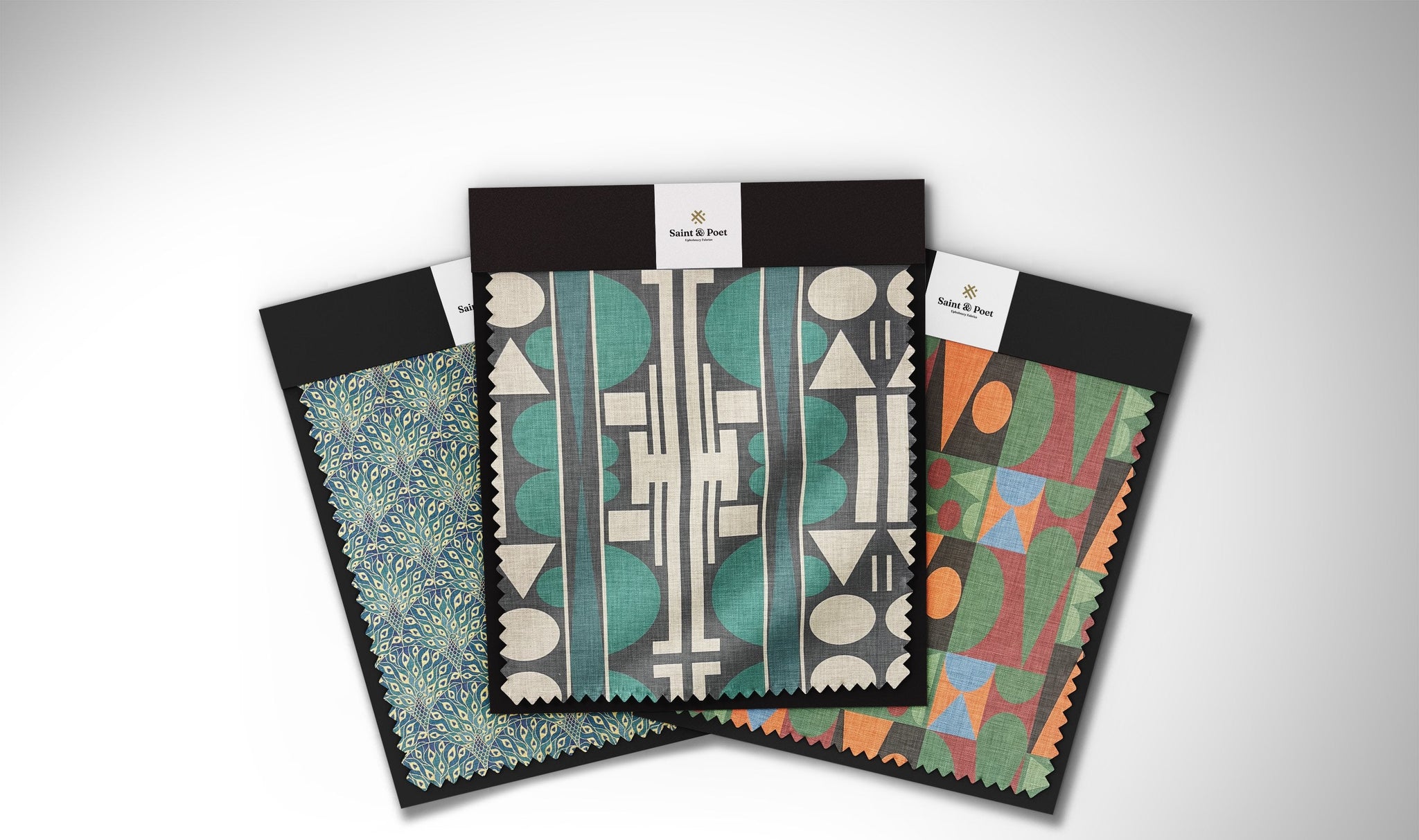 Green Upholstery Fabric Emeralds & Sage UK